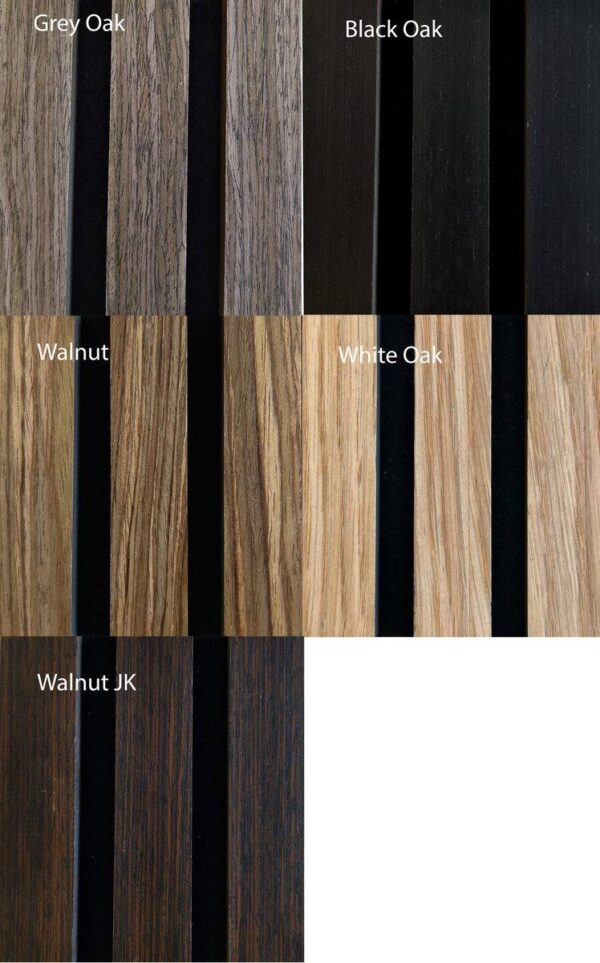 Akusztikai panel fa lamellás előlappal 100x58,5x8-13cm - Perfect Acoustic
